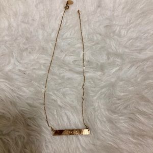 Nashelle | Jewelry | Samantha Name Bar Necklace | Poshmark